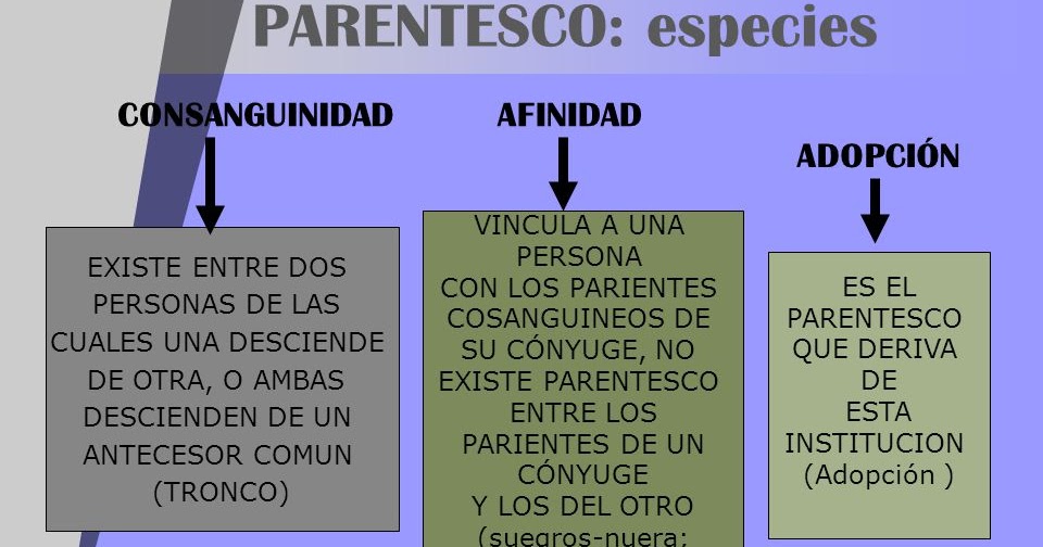 El Parentesco y la Filiación como Institución Familiares fundamentales