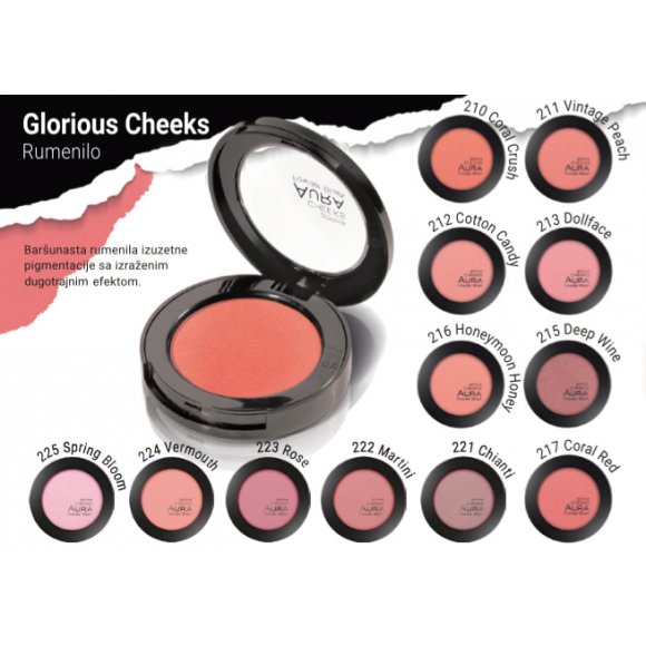 Beauty & fashion: Aura Glorious Cheeks rumenilo #59