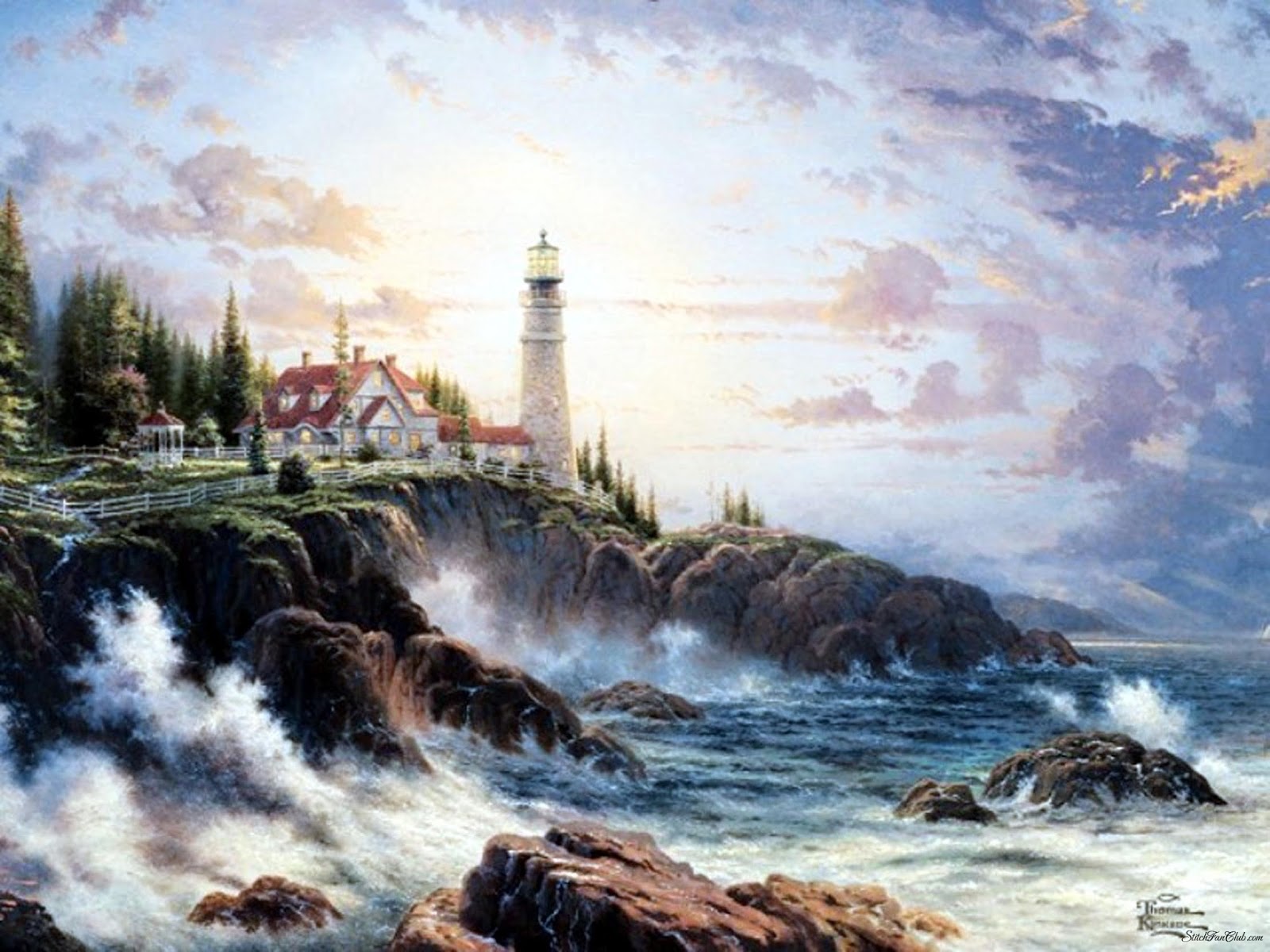 Selección de Paisajes variados de Thomas Kinkade