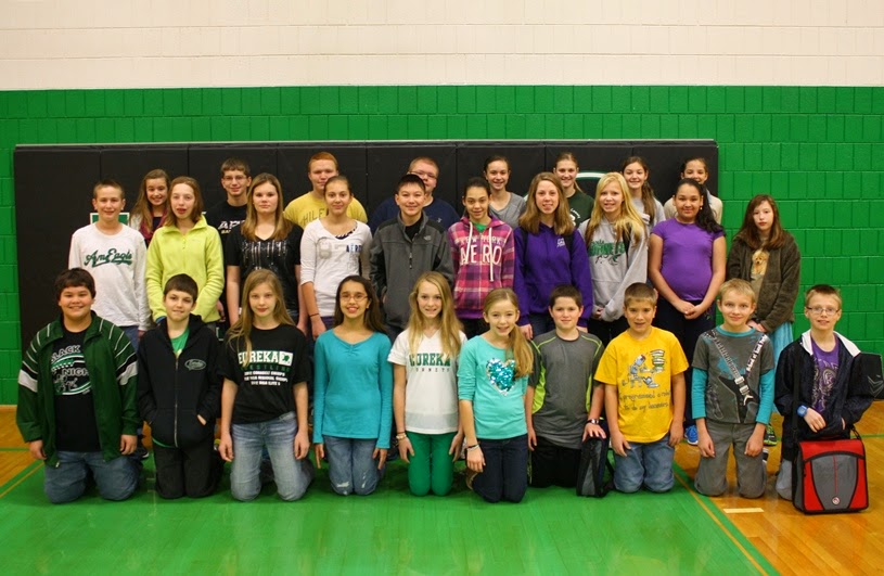 Eureka Middle School Gold Star Students