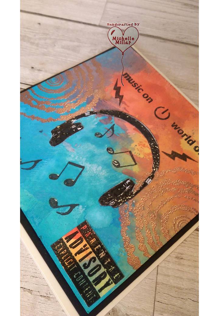 Shine Bright and Create: Music lovers birthday card