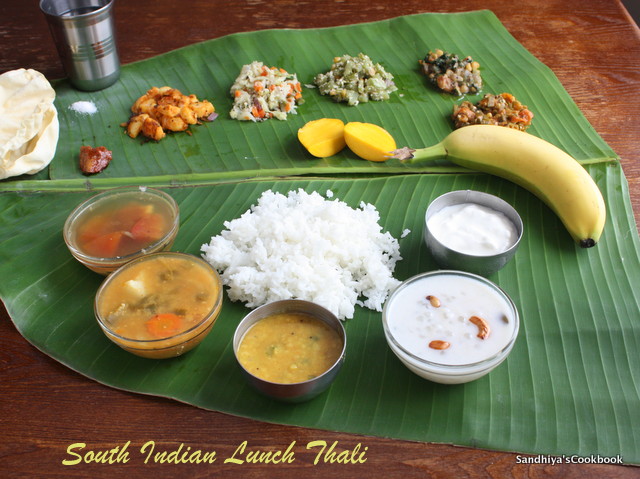 Sandhiya's Cookbook: Lunch Menu - 2 | Vazha ellai Sapadu | South Indian ...