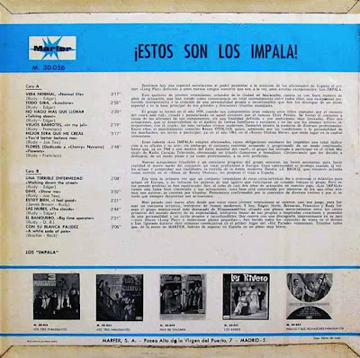 ENTRE MUSICA: LOS IMPALA - Estos Son Los Impala (LP 1968)