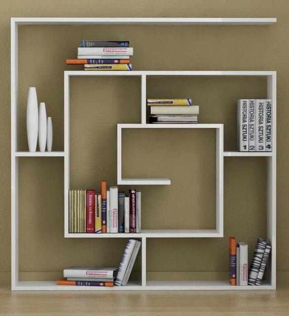 Desain Rak Buku Simple Minimalis Keren dan Unik