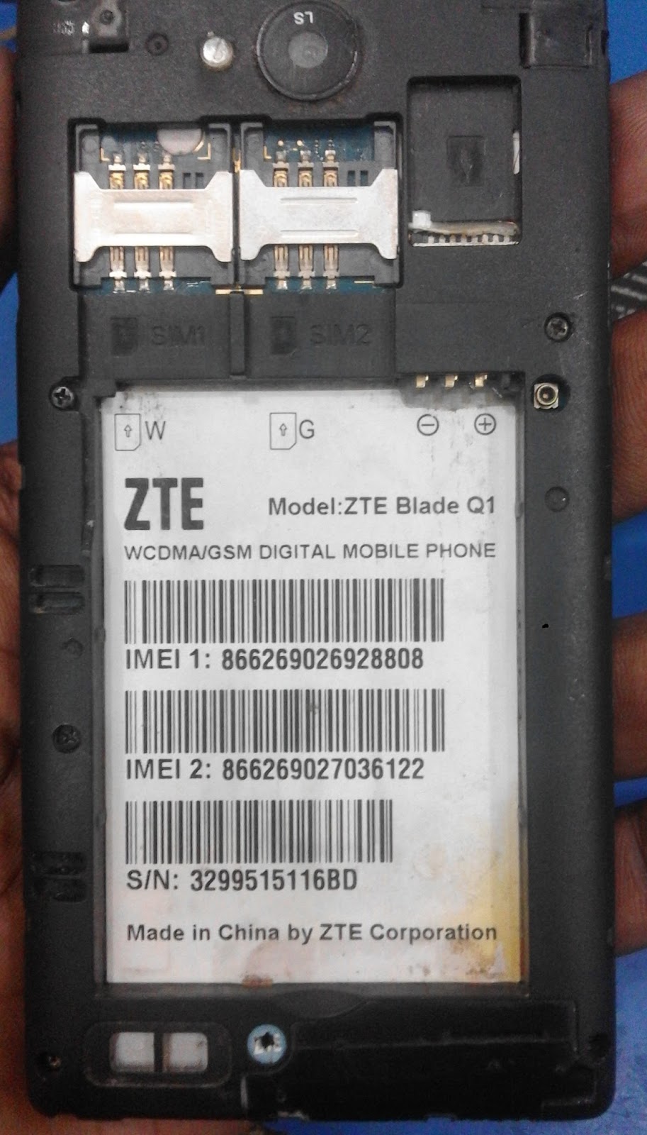 ZTE BLADE Q1 FLASH FILE HANG ON LOGO 100% DONE - Sharif Telecom All ...