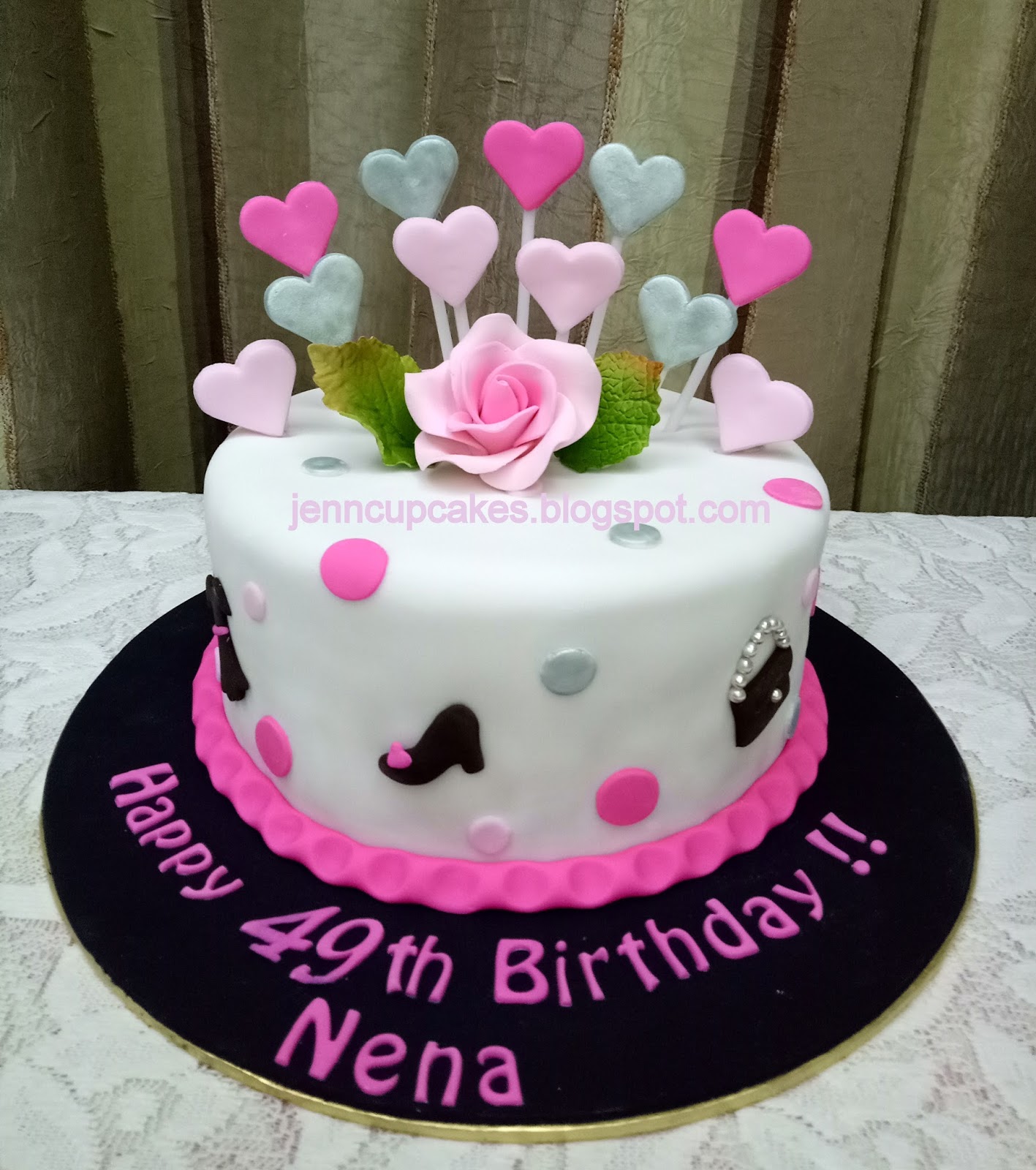 Jenn Cupcakes & Muffins: Sweet 49th Birthday Cake