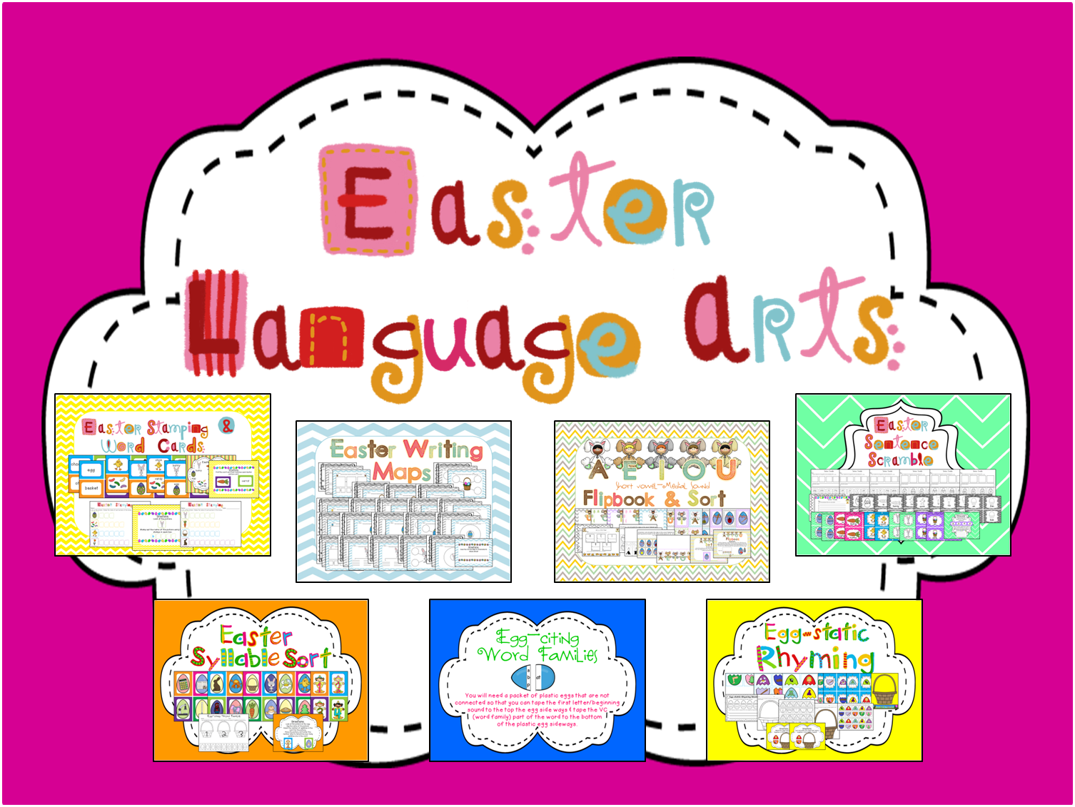 Lovely Literacy & More: Hop'n Easter Language Arts Activities Pack