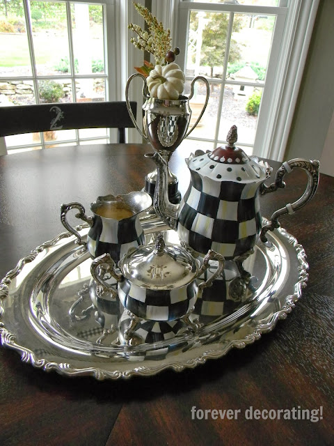 Forever Decorating!: Wedding and Courtly Check Tea Service!