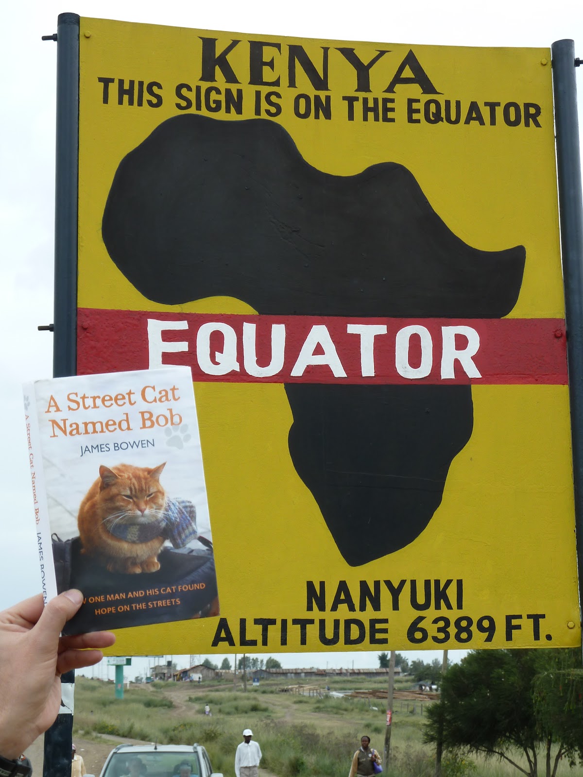 Around The World In 80 Bobs: Bob in Nanyuki on the Equator, Kenya