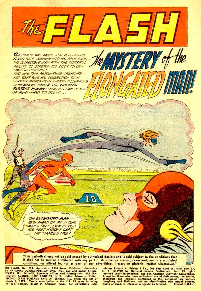 Flash #112 - 1st Elongated Man - Pencil Ink