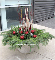 Heidi Horticulture: Outdoor Christmas Container - Large Planter