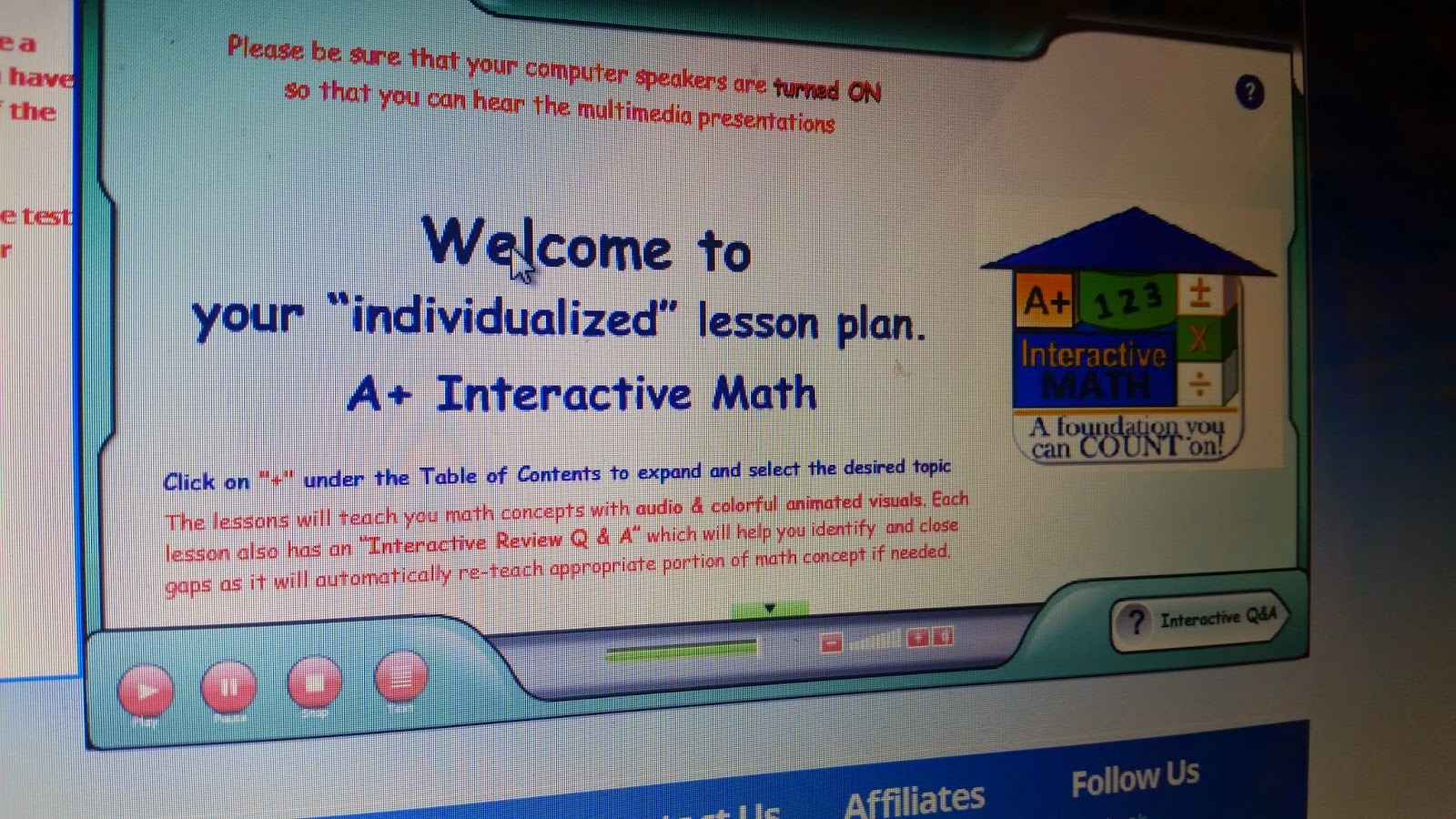 Four Violet Reviews: A+ Interactive Math ~REVIEW