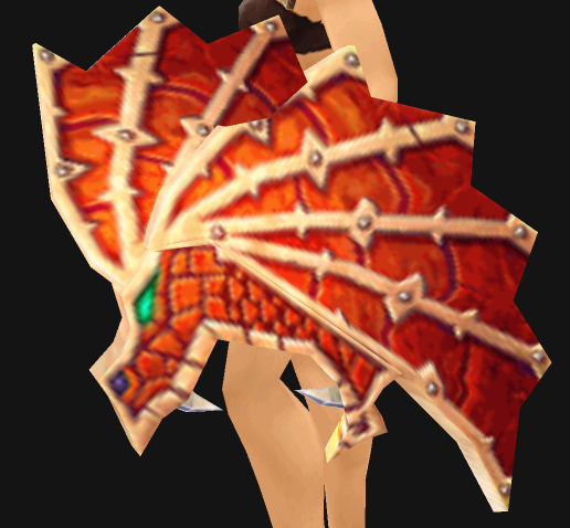Wow Fashion Shield Red Dragonscale Protector