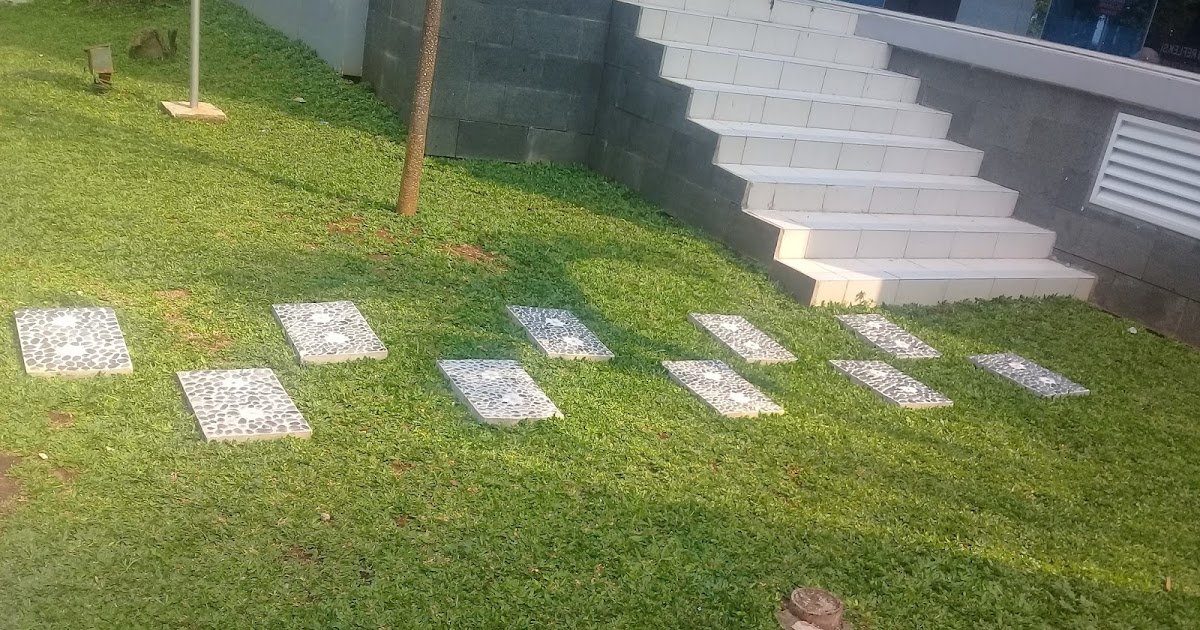 Teknik memaang steping stone batu pijakan | Landscaping And Modern ...