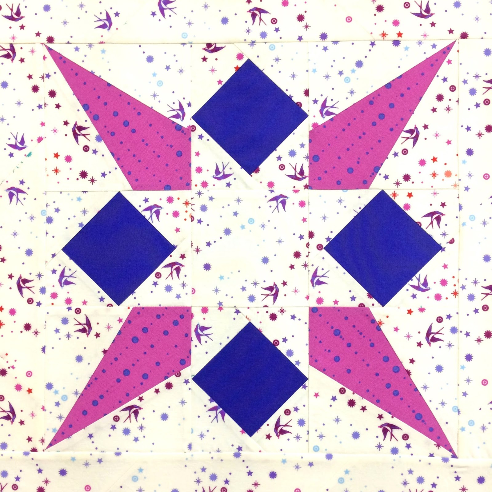 Quilted Blooms: Rocket Star Quilt Block