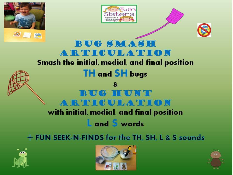 Twin Speech, Language & Literacy LLC: TH & SH Word Bug Smash & S & L ...
