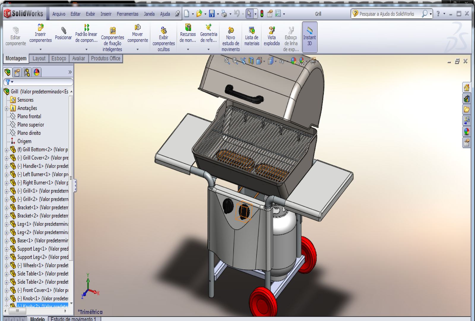 Desenhos em Solidworks e Autocad