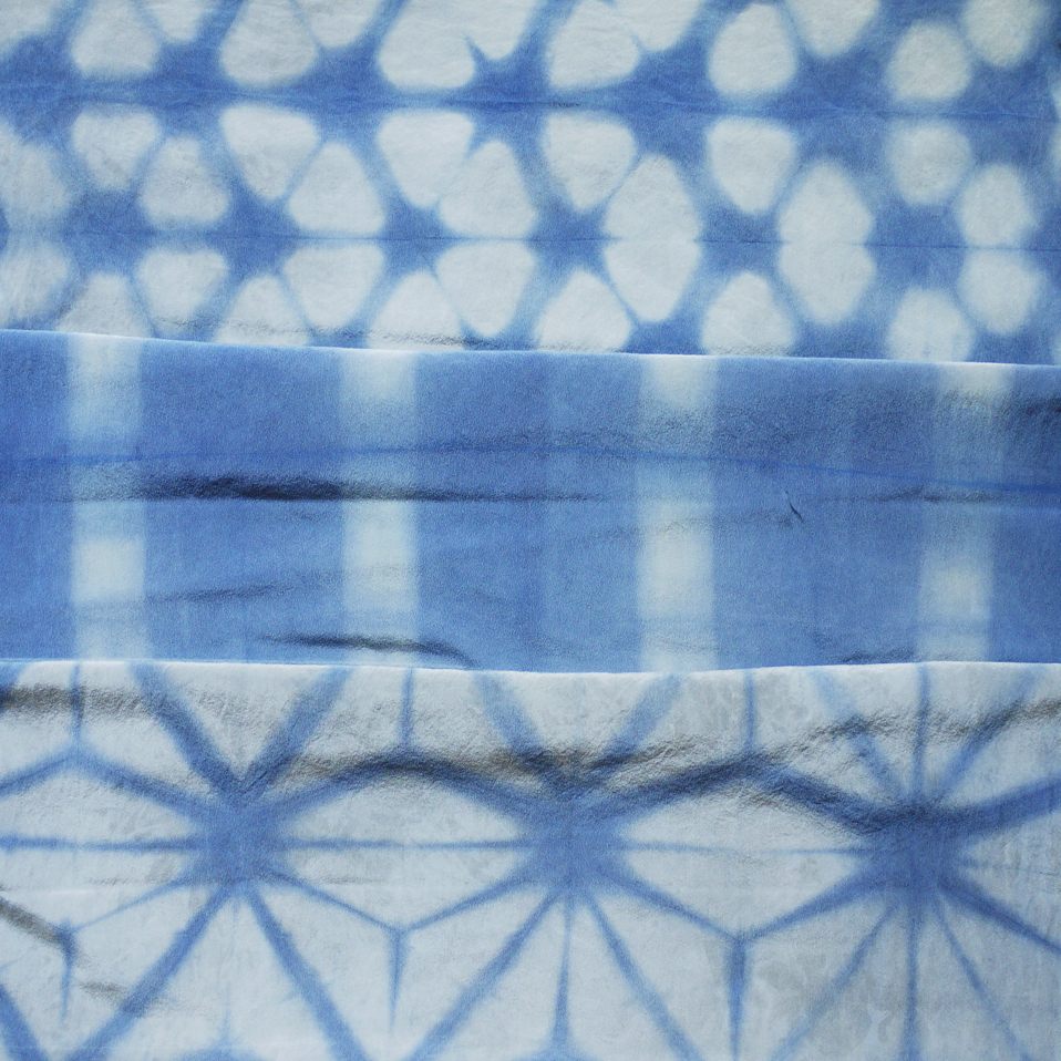 Itajime Shibori. Indigo dyeing, how to.