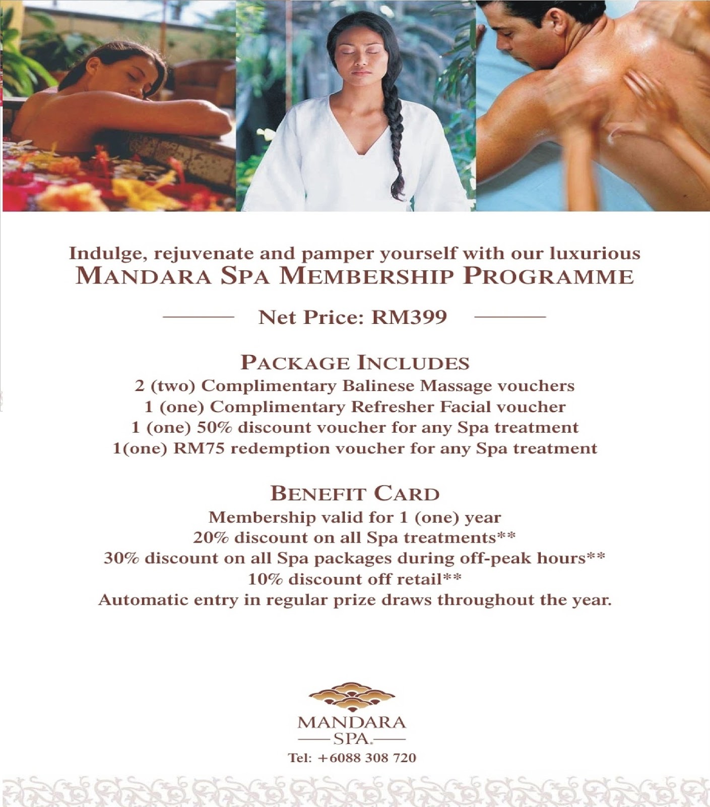 Balinese Mandara Massage di Mandara Spa, Magellan Sutera Harbour.