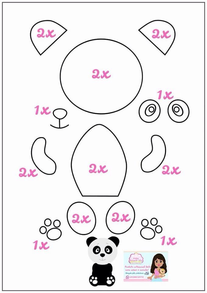 Artesanato em feltro com moldes gratis - Ver e Fazer