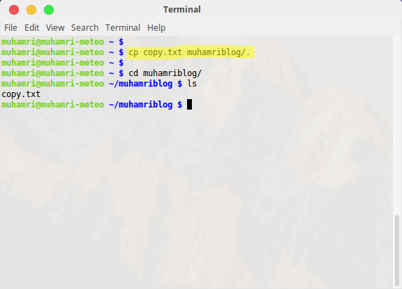 Belajar Perintah Dasar Linux Terminal - MuhAmri Blog Belajar Perintah Dasar Linux Terminal - MuhAmri Blog