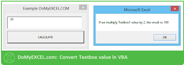 Do My Excel Blog Excel Vba How To Convert A Textbox Value In Number