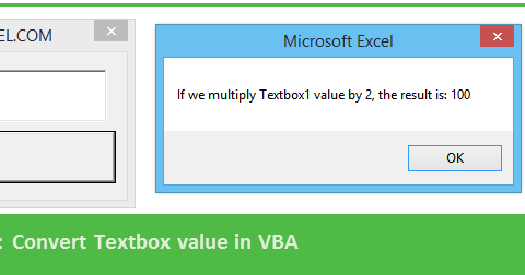 Do My Excel Blog: EXCEL VBA: How to convert a Textbox value in number