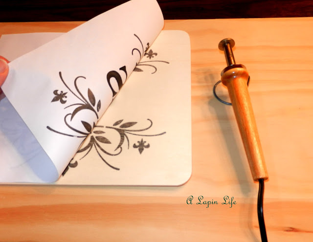 A Lapin Life: Woodworker's Transfer Tool on Wood