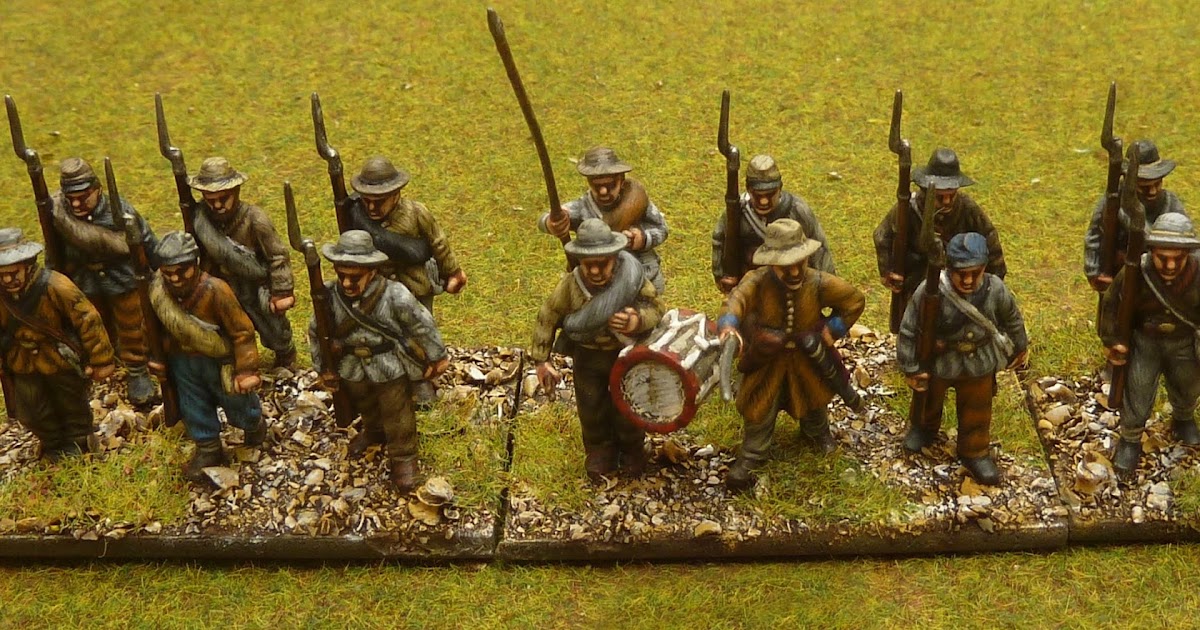 Lace 'n Big Hats: 28mm ACW Union and Confederate infantry (Perry ...