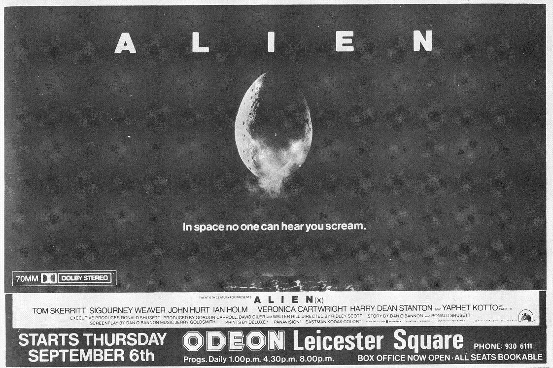BLACK HOLE REVIEWS: ALIEN merchandise and publicity from 1979