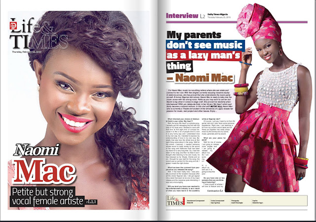 Stella Dimoko Korkus.com: Fast Rising Singer, Naomi Mac Discusses Her ...