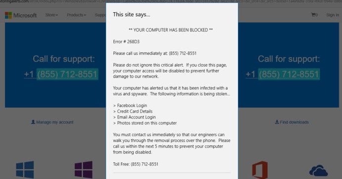 Microsoft SCAM !!!: Clean pop up from computer