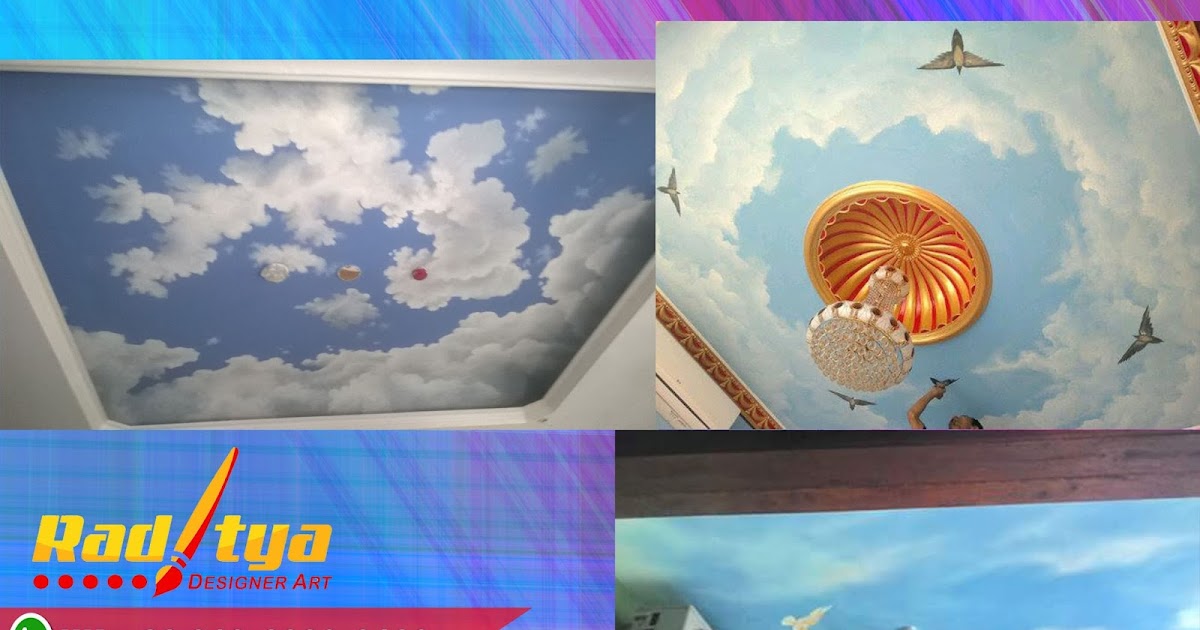 Sulit Menemukan Jasa Lukis Plafon Dan Dinding?, Lukisan Awan Cerah, WA ...