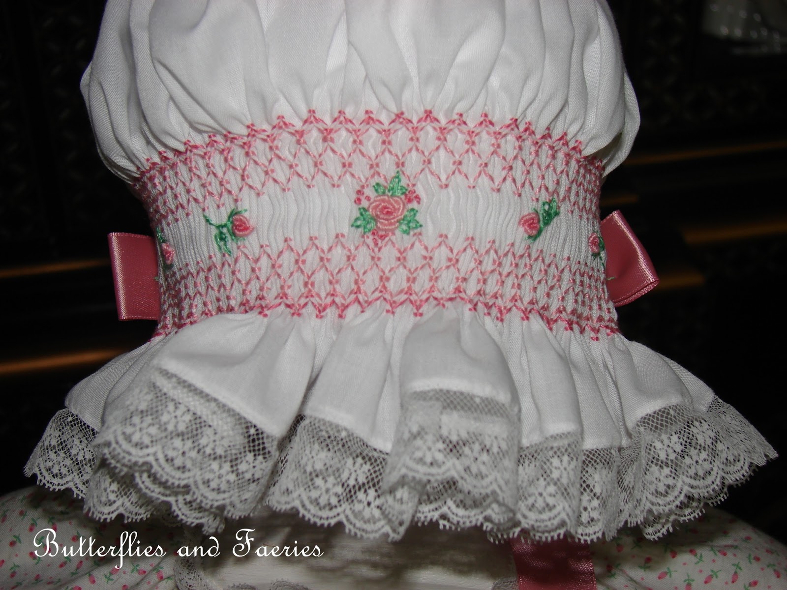 Karen's Butterflies and Faeries: Smocking and Lace Details for Project ...