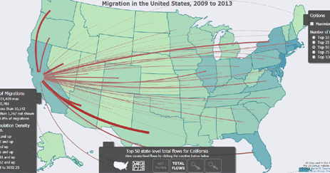 Maps Mania: Migration Flow in the USA