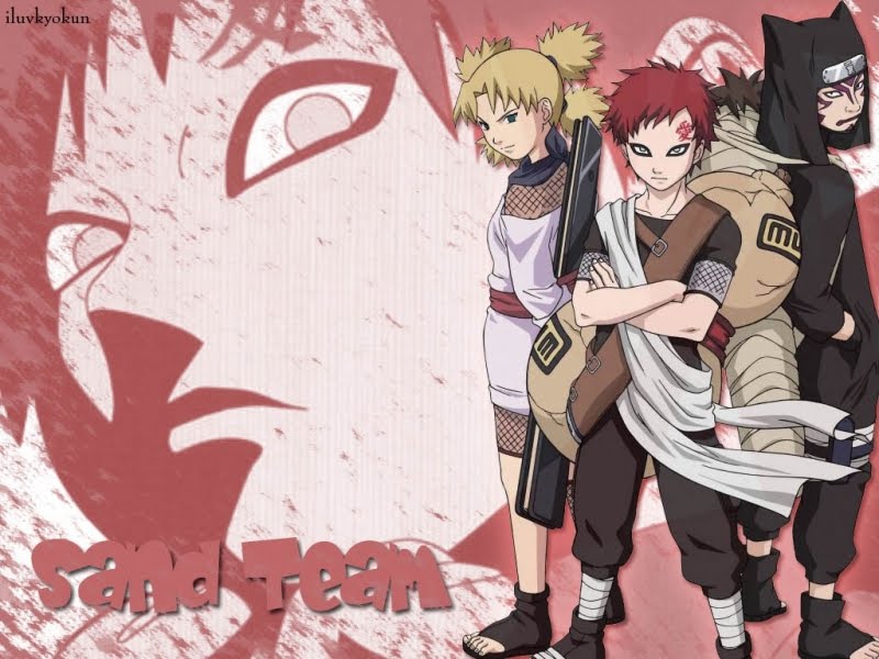Naruto Characters: Team Gaara