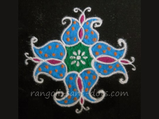 Easy rangoli for beginners 2