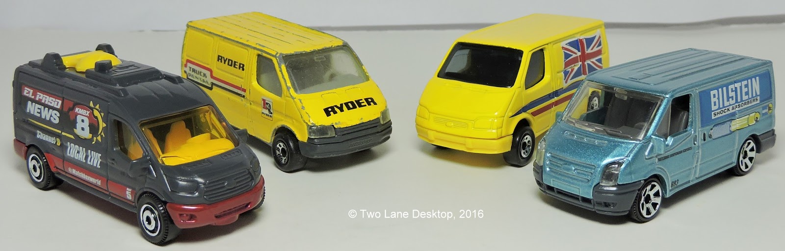 Matchbox 2015 Ford Transit TV New Van, 1990, 1995, and 2006 Ford ...