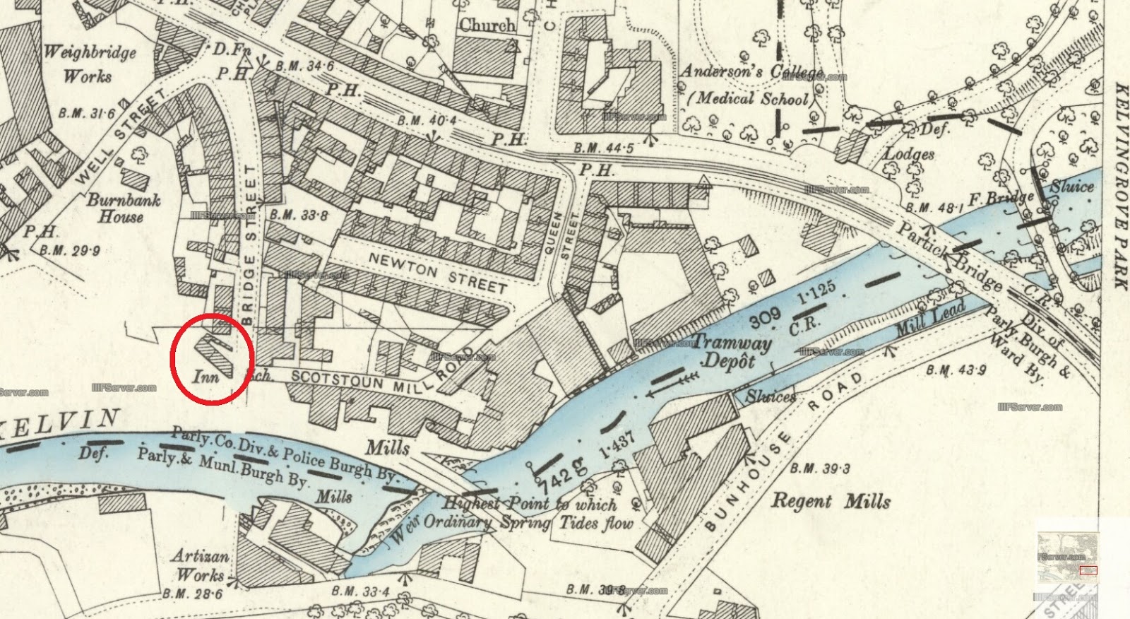 except the Kyles and Western Isles: The Old Bridge Inn, Partick