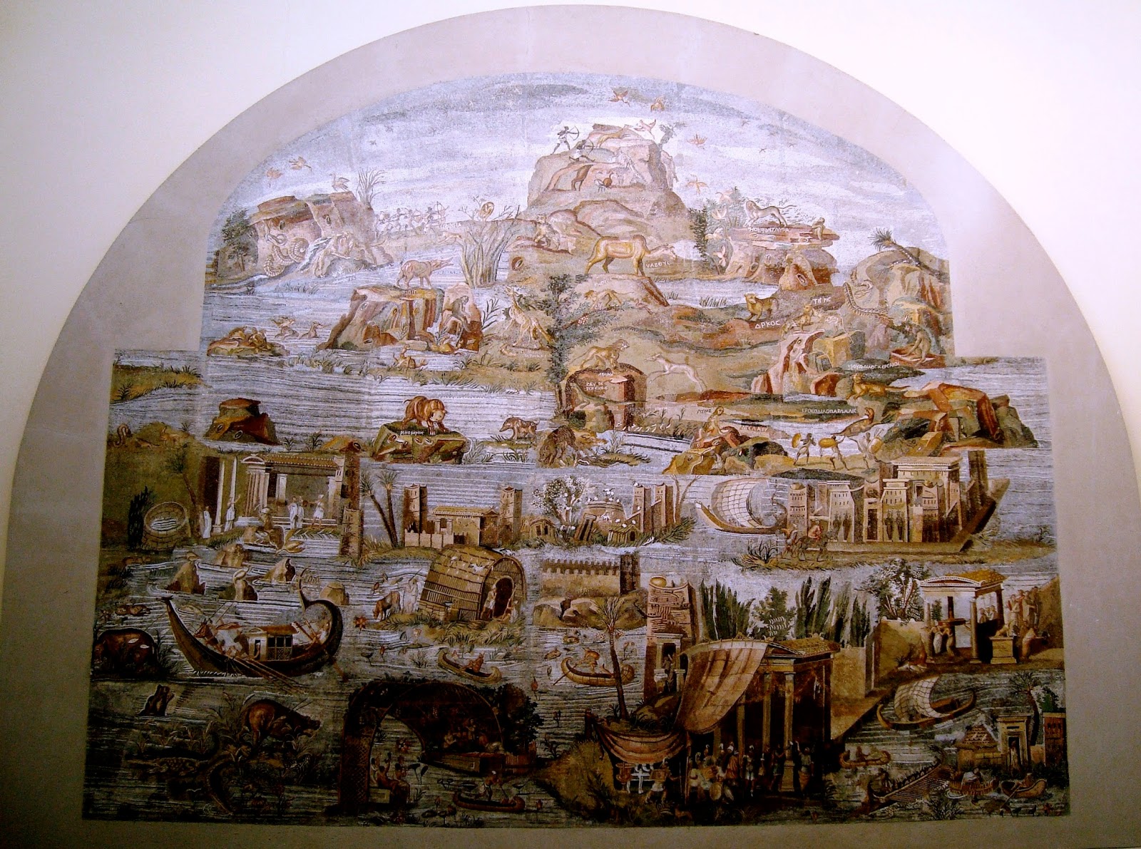 The Nile Mosaic. 5.85 x 4.30 m (19 x 14')