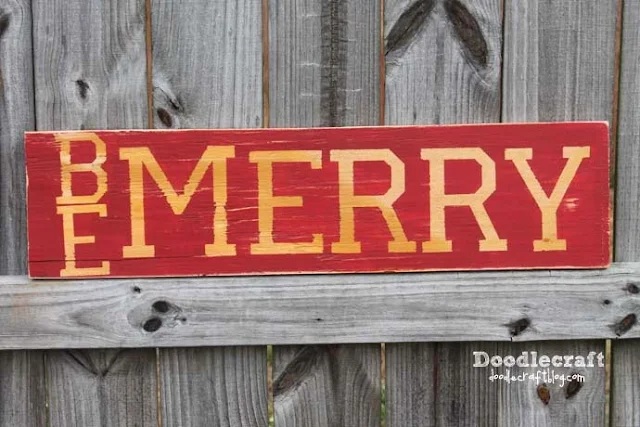 Be Merry Front Porch Sign!