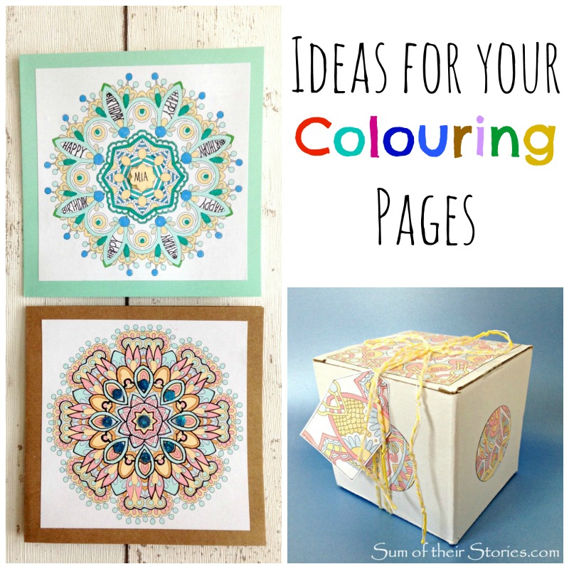 Ideas for your colouring pages - Sum of their Stories