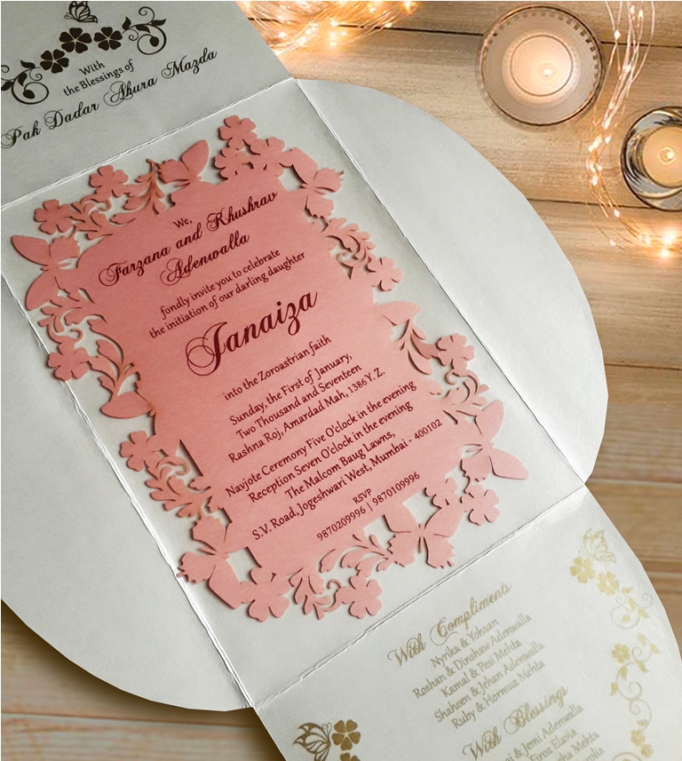 ZINIA JC : Navjote Invitation Design 2016