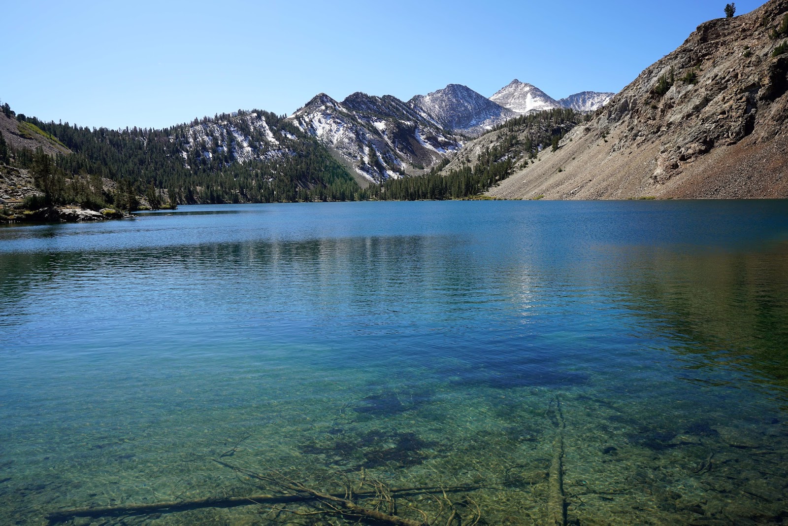 Mid Sierra Musings: Lake Genevieve From The Laurel Creek Trail Near ...