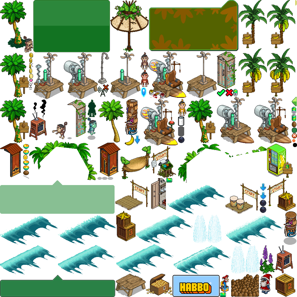 Coleção - Lost Monkey | Banco de imagens do Habbo Hotel - Acervo