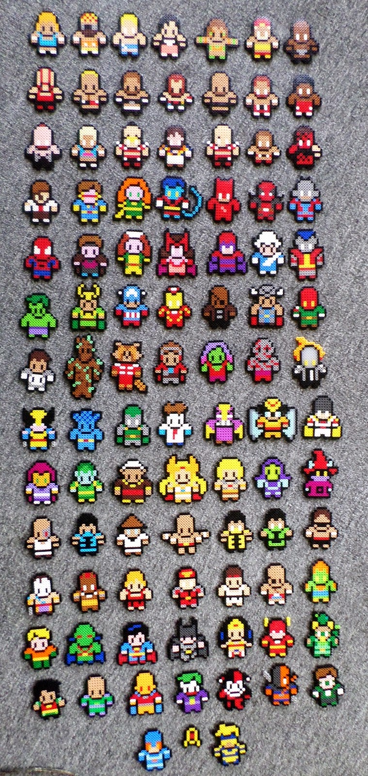 Long Black Fingers : Sami Zayn, The Rock, Undertaker WWE Perler Beads