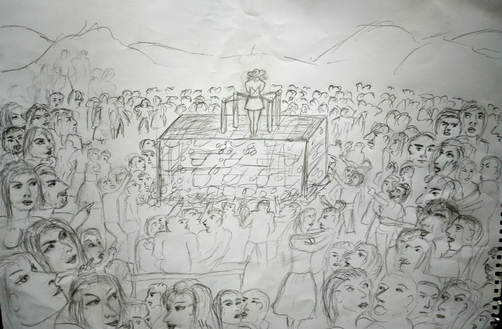 Grafica si pictura de Corina Chirila: Un vis despre inchizitia din ...