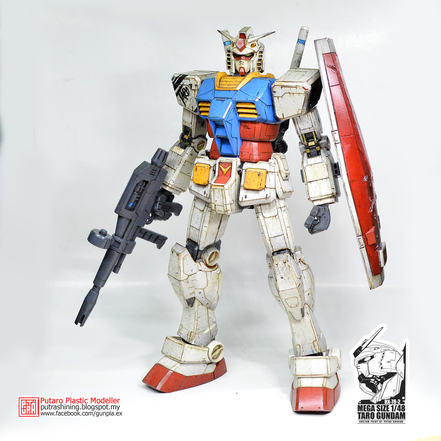 MEGA SIZE 1/48 RX-78-2 GUNDAM Custom Paint by Putra Shining