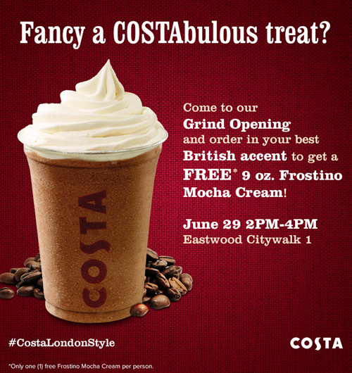 THE PICKIEST EATER IN THE WORLD: COSTA COFFEE IN THE PHILIPPINES ...