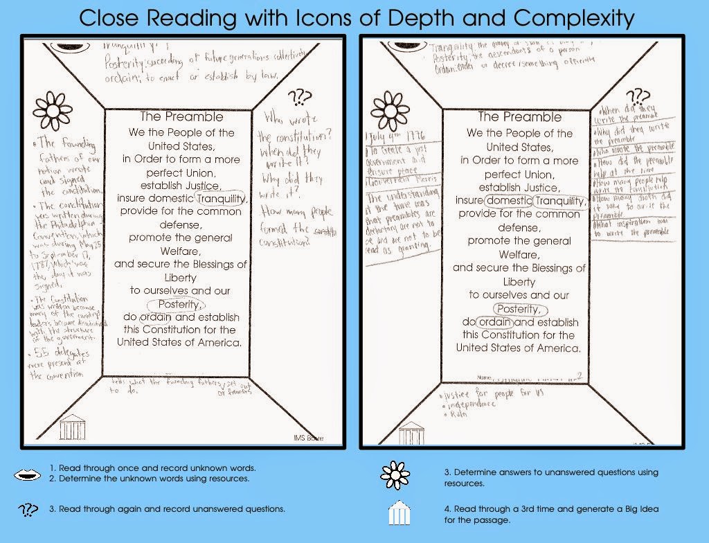 IMS Bove: Memorizing the Preamble to the United States Constitution